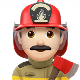 👨🏻‍🚒 Man Firefighter: Light Skin Tone Emoji