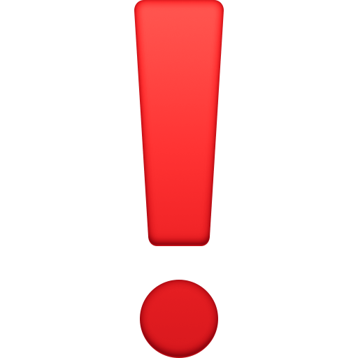Red Exclamation Mark Emoji
