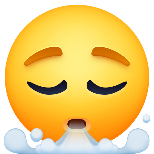 😮‍💨 Face Exhaling Emoji
