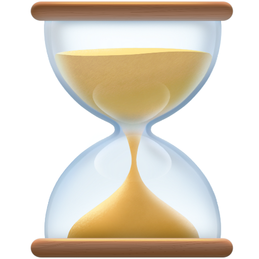 ⏳ Zandloper met stromend zand emoji
