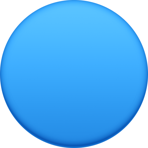 🔵 Blue Circle Emoji