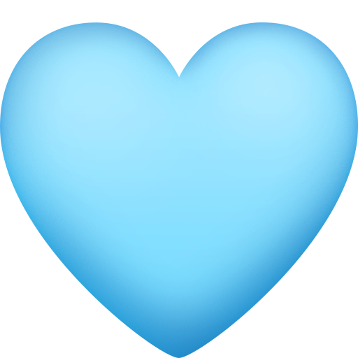 Light Blue Heart Emoji