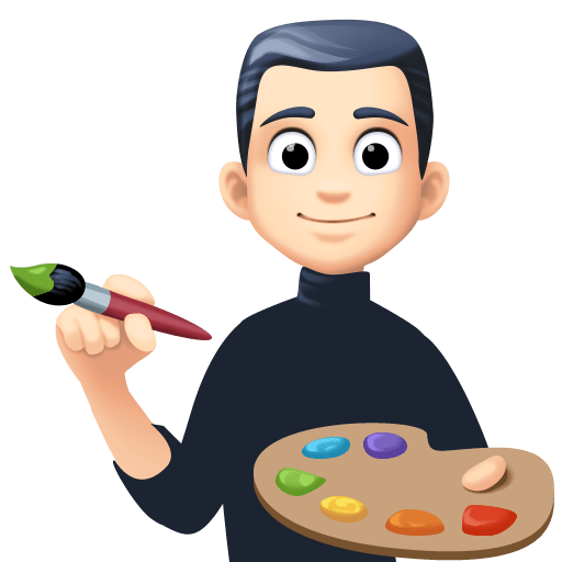 👨🏻‍🎨 Man Artist: Light Skin Tone Emoji