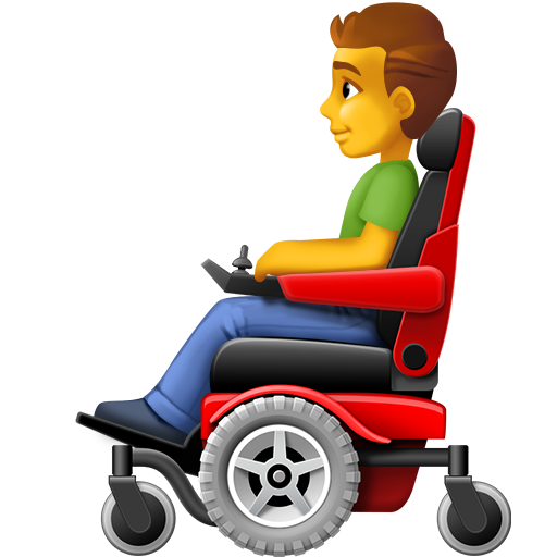 👨‍🦼 Man in Motorized Wheelchair Emoji