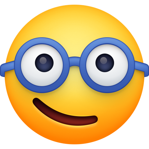 🤓 Cara de nerd emoji