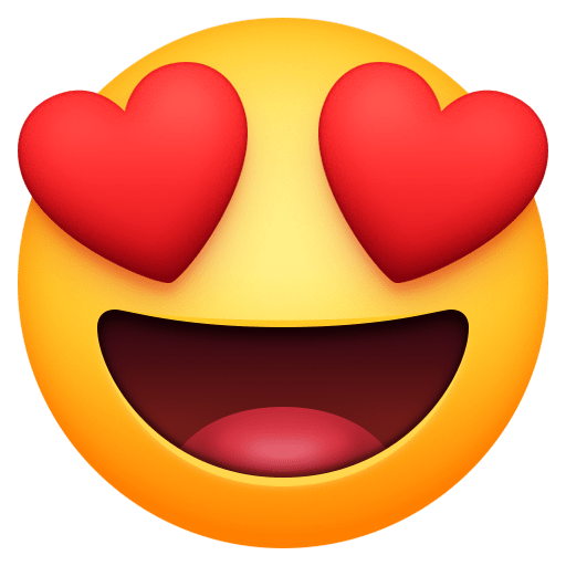😍 Cara Sonriendo Con Ojos De Corazón emoji