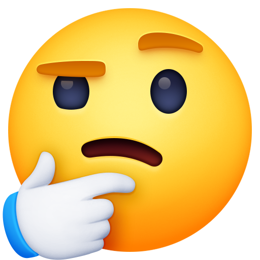 🤔 Visage En Pleine Réflexion emoji