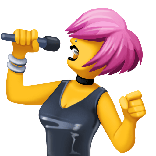 👩‍🎤 Cantora emoji