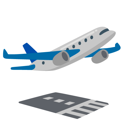 🛫 Avião Decolando emoji