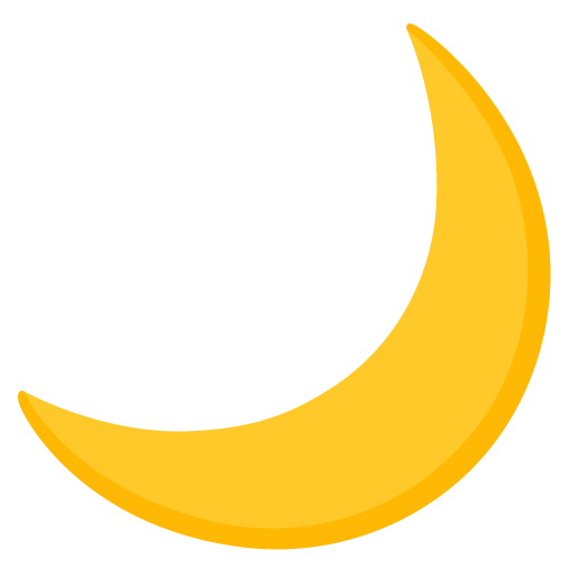 🌙 Crescent Moon Emoji