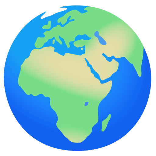 🌍 Globe Showing Europe-Africa Emoji