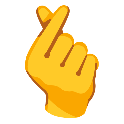 🫰 Hand with Index Finger and Thumb Crossed Emoji