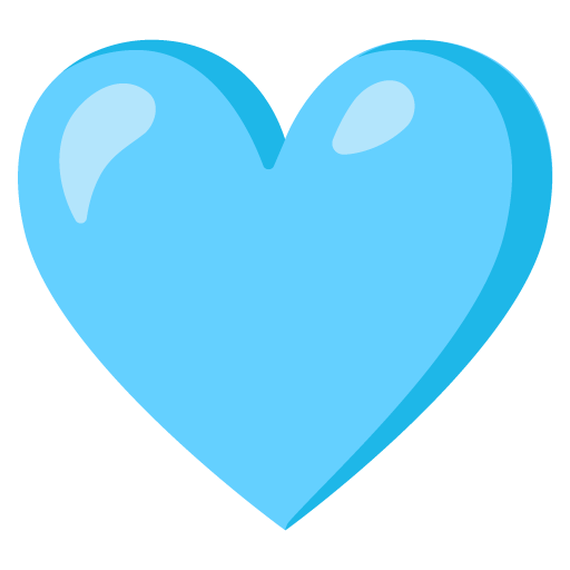 Light Blue Heart Emoji