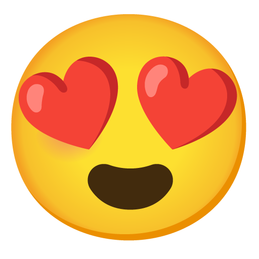 😍 Cara Sonriendo Con Ojos De Corazón emoji