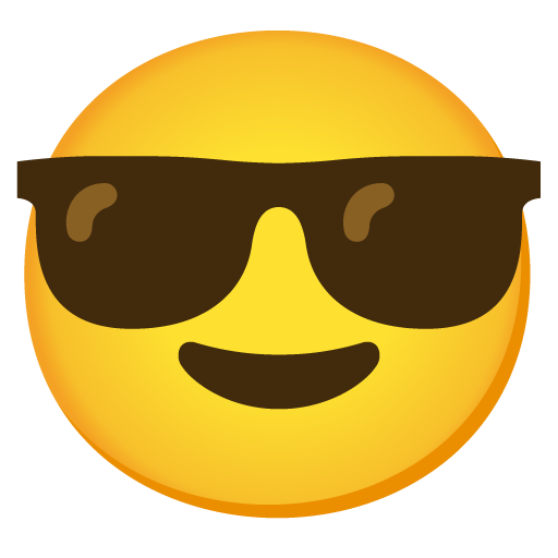 😎 Smiling Face with Sunglasses Emoji