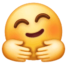 🤗 Blij gezicht met handen uitgestoken voor een knuffel emoji