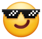Faccina Con Sorriso E Occhiali Da Sole emoji 😎