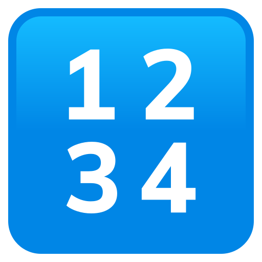 🔢 Input Numbers Emoji