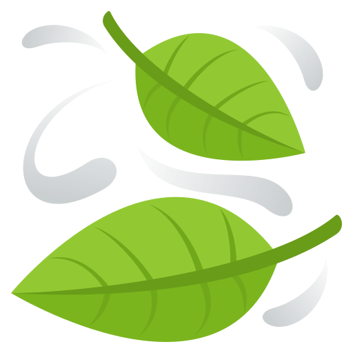 🍃 Leaf Fluttering in Wind Emoji