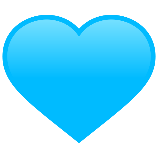 Light Blue Heart Emoji