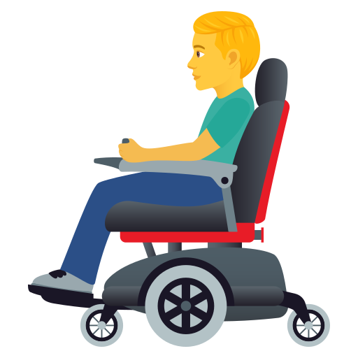 👨‍🦼 Man in Motorized Wheelchair Emoji