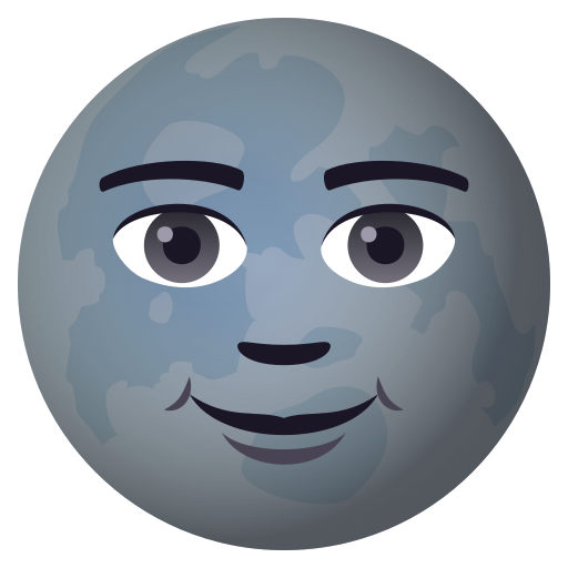🌚 Nouvelle Lune Avec Visage emoji