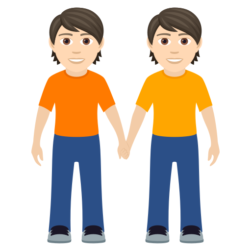 🧑🏻‍🤝‍🧑🏻 Pessoas De Mãos Dadas: Pele Clara emoji