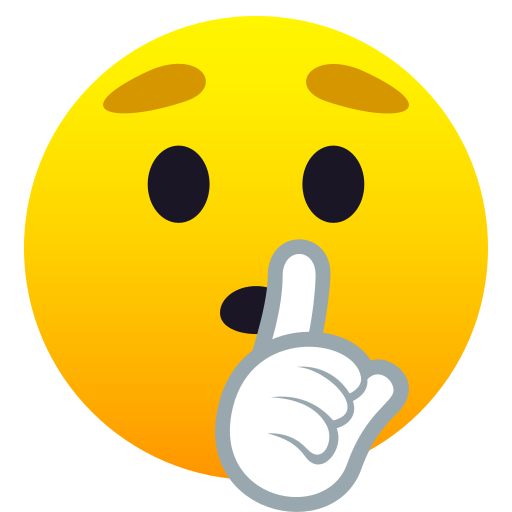 Shushing Face Emoji 🤫