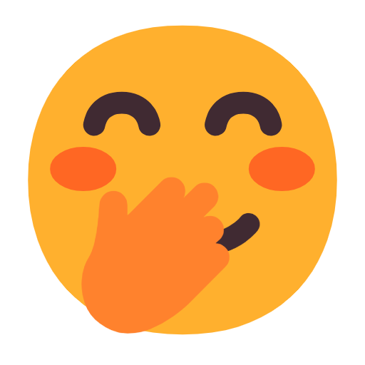 🤭 Ansigt med hånd over munden emoji