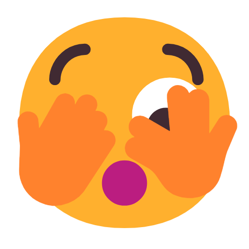 🫣 Wajah dengan mata mengintip emoji