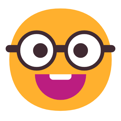 🤓 Rosto De Nerd emoji