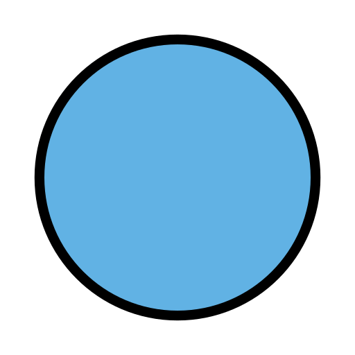🔵 Blue Circle Emoji