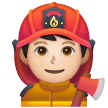 👨🏻‍🚒 男消防员: 较浅肤色表情符号
