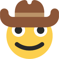 🤠 Kovbojský klobouk Tvář emoji