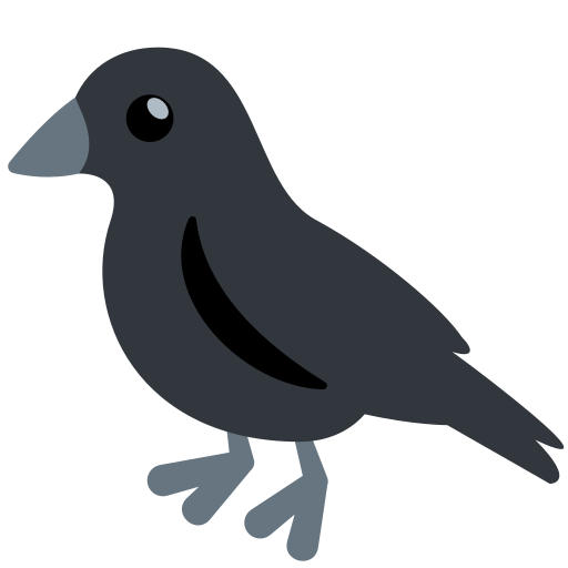 🐦‍⬛ Black Bird Emoji