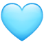 Light Blue Heart Emoji